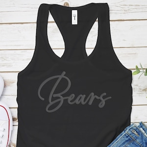 Custom Puff Tank, Custom Sports Puff Tank, Custom Cursive Tank Top ...