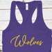Custom Puff Tank, Custom Sports Puff Tank, Custom Cursive Tank Top ...