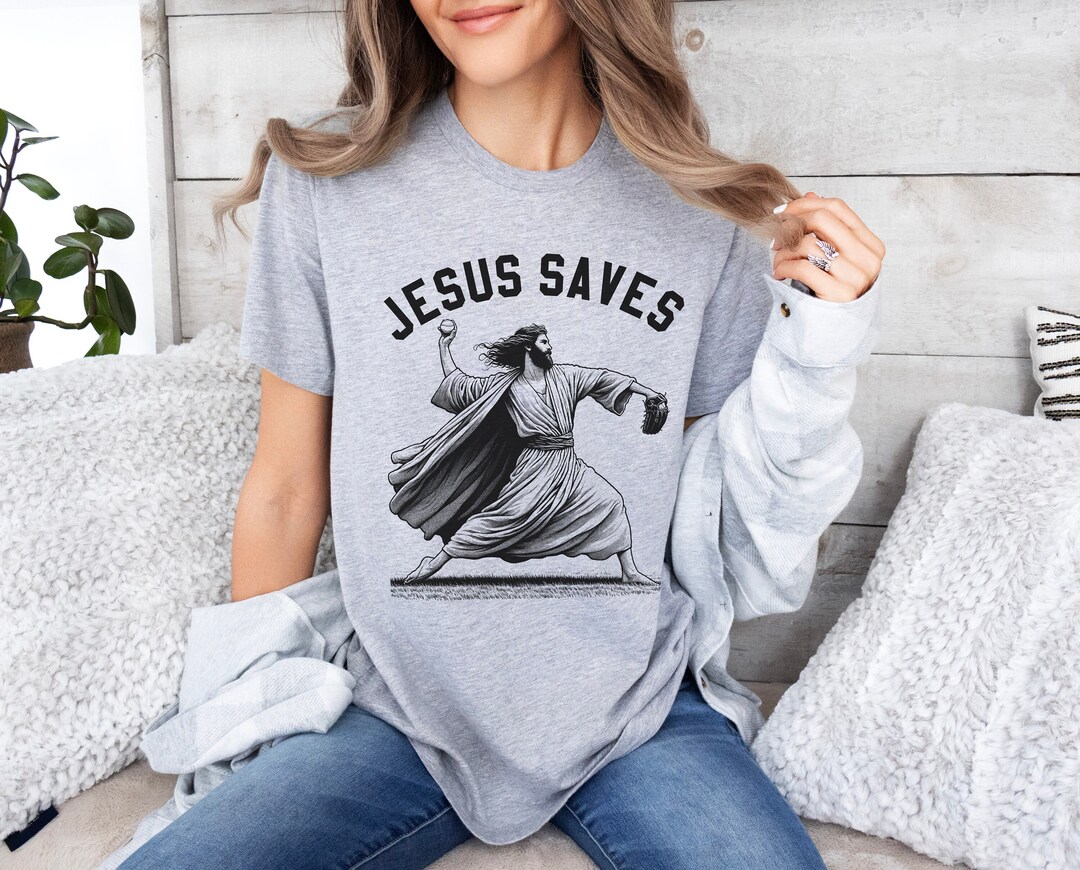 Jesus Saves Baseball T-shirt, Christian Easter Shirt - Etsy
