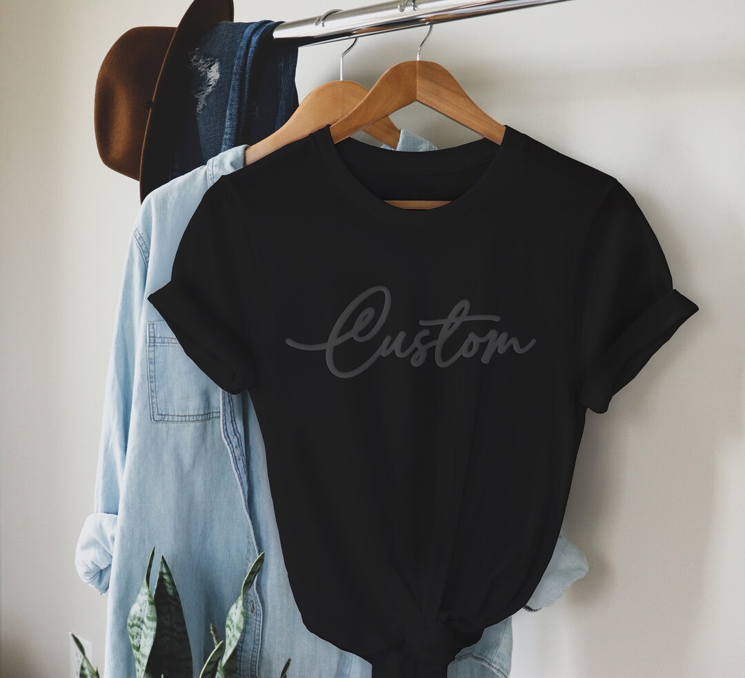 Custom Puff Print Shirt, Custom Text T-shirt, Puff Print Name Shirt ...