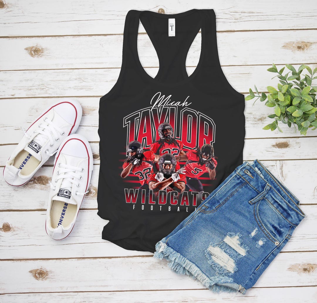 Custom Football Player Tank Top, Football Tank Top, Your Player Tank ...