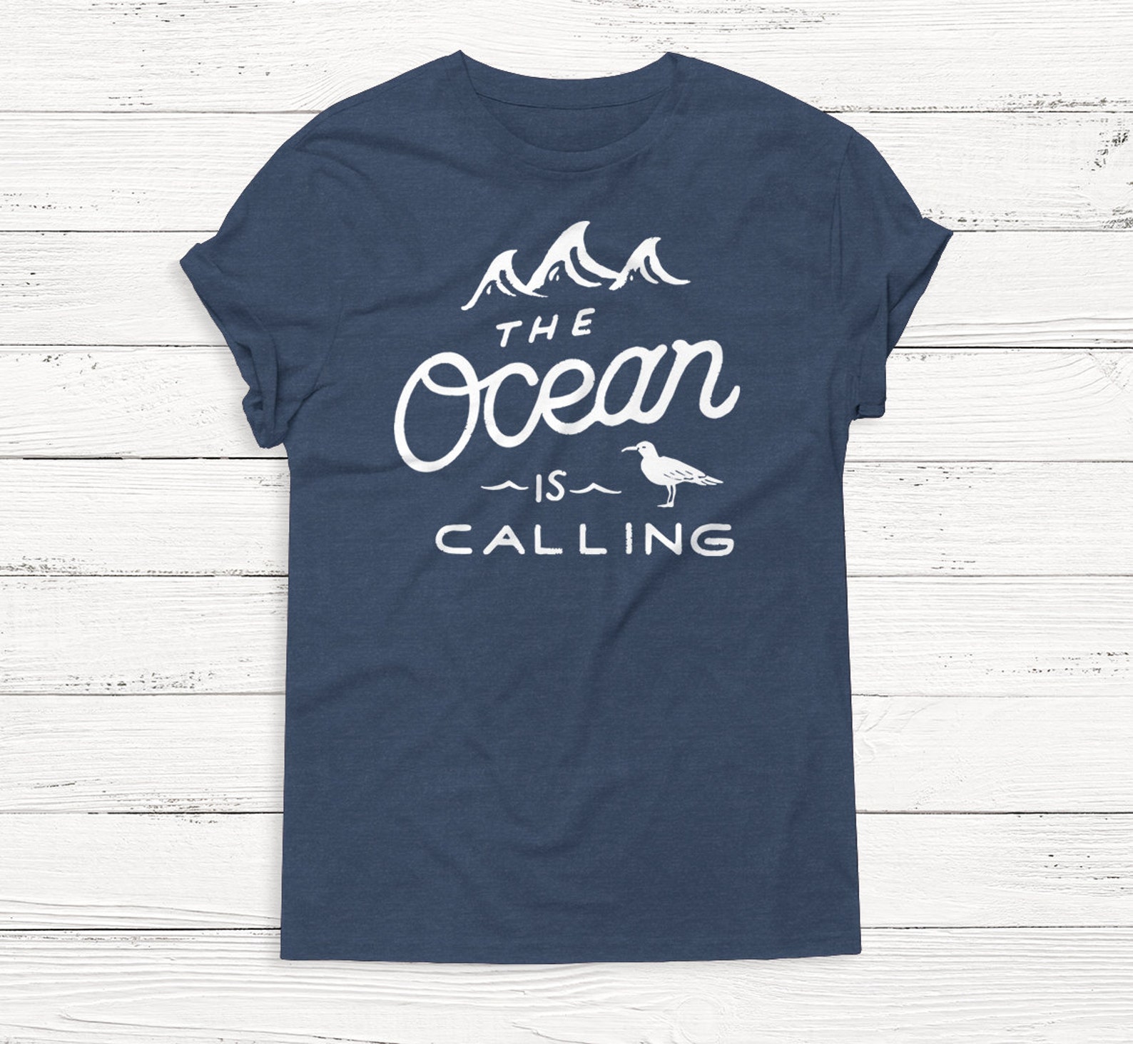 The Ocean is Calling Shirt Summer Shirt Unisex Graphic Tee - Etsy
