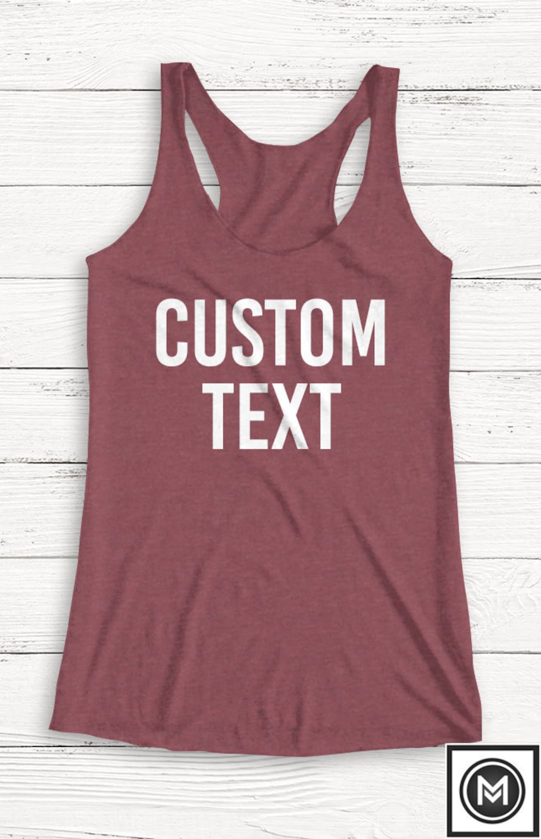 Custom Tank Design Custom Tank Your Text Here Custom Tank Top ...