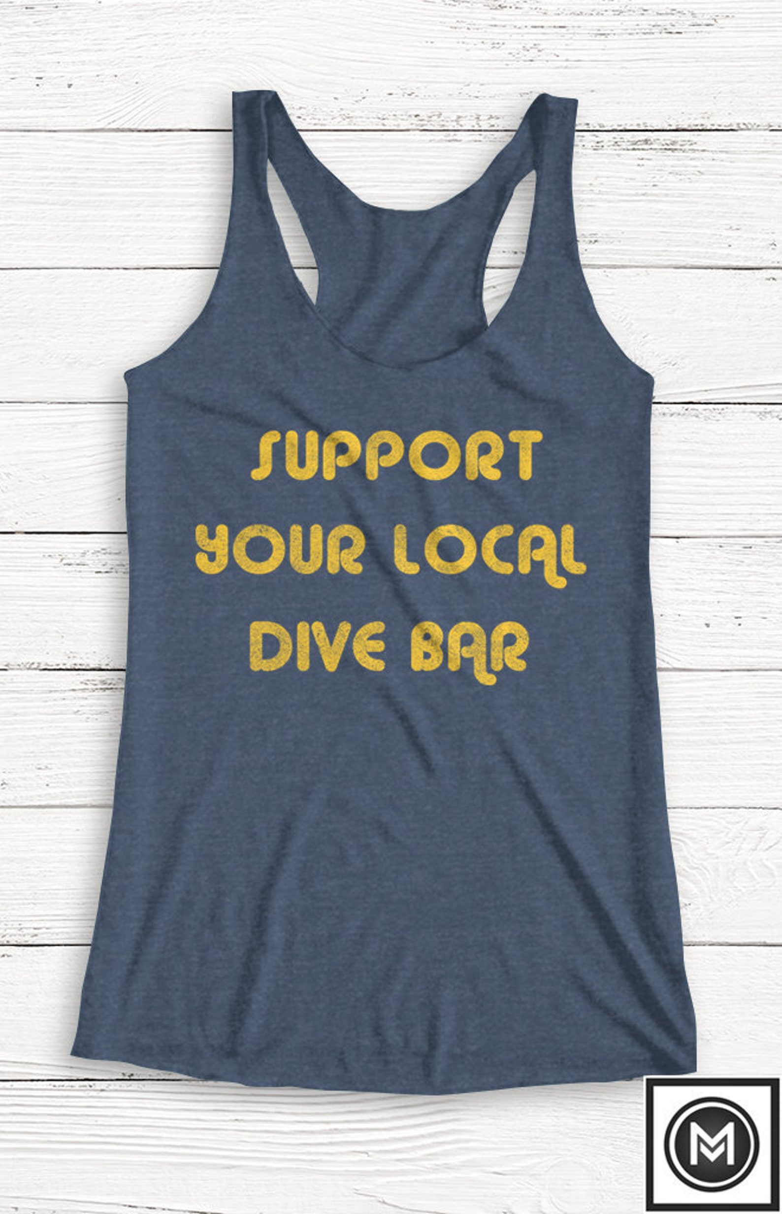 Support Your Local Dive Bar Tank Beer Tank Alcohol | Etsy