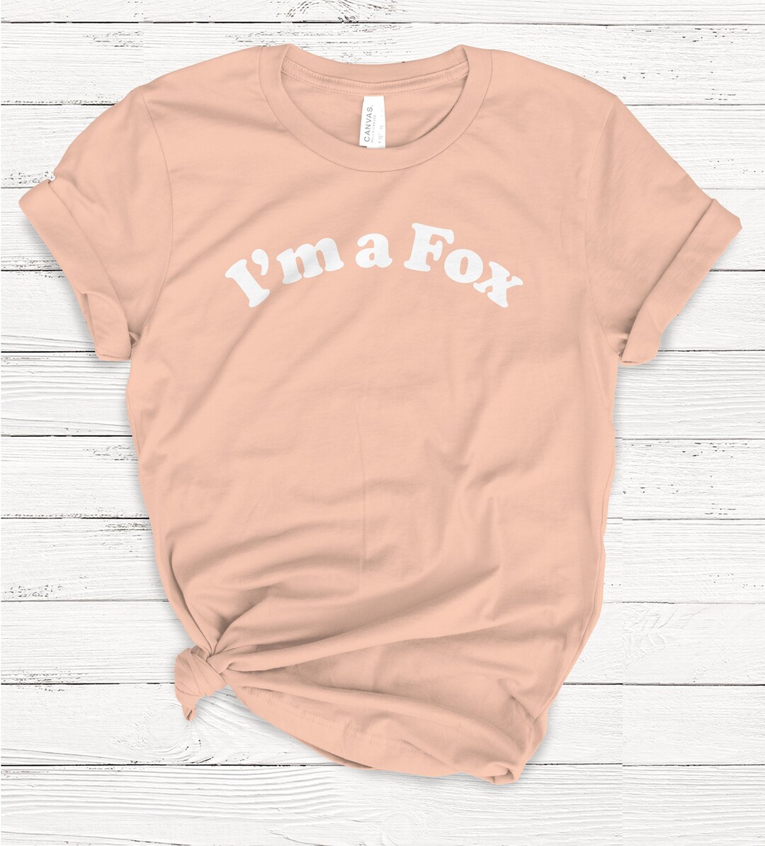 I'm a Fox T-shirt, Ladies Unisex Crewneck Shirt, Cute Tshirt, Retro ...