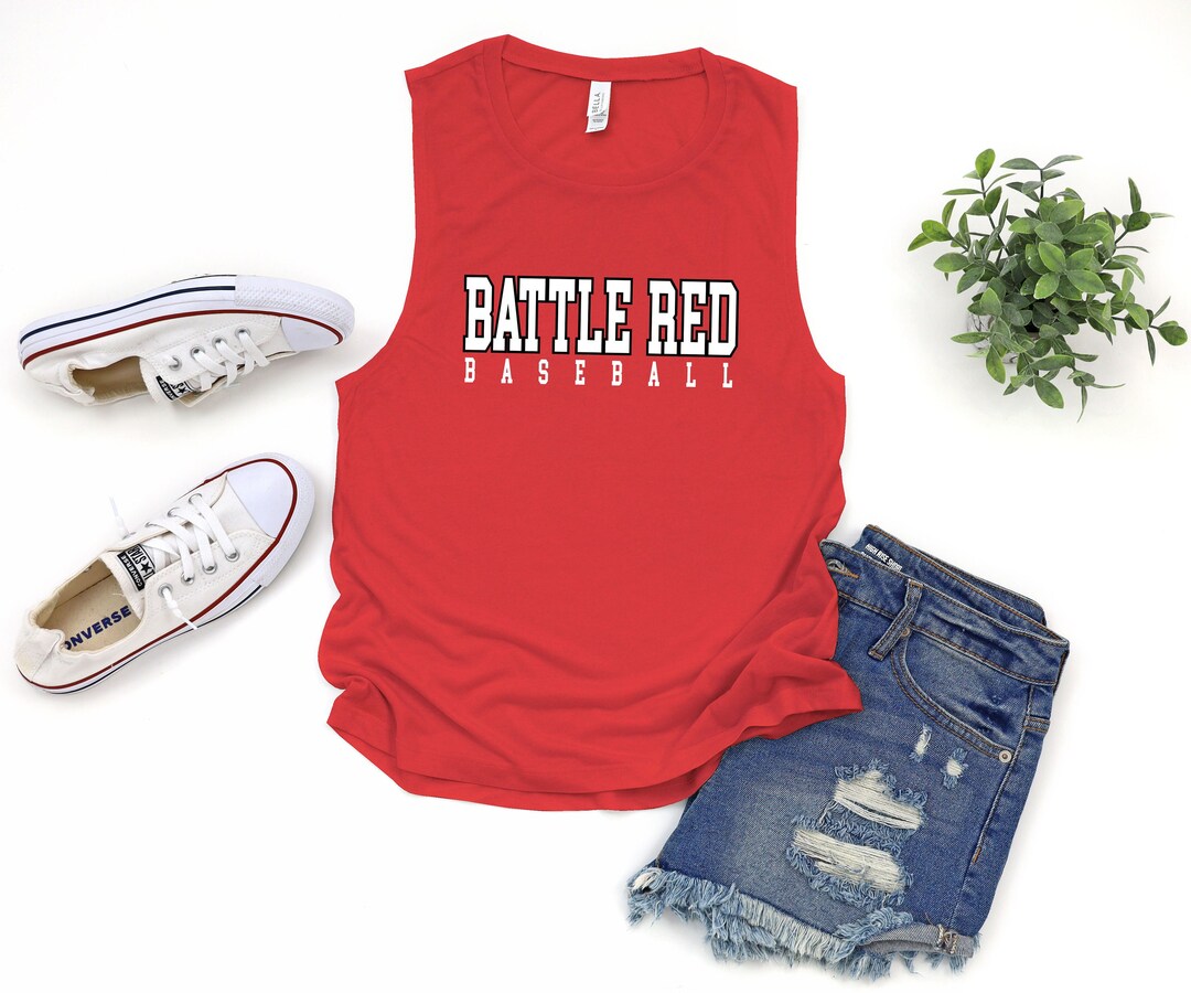 Custom Battle Red Muscle Tanks - Etsy
