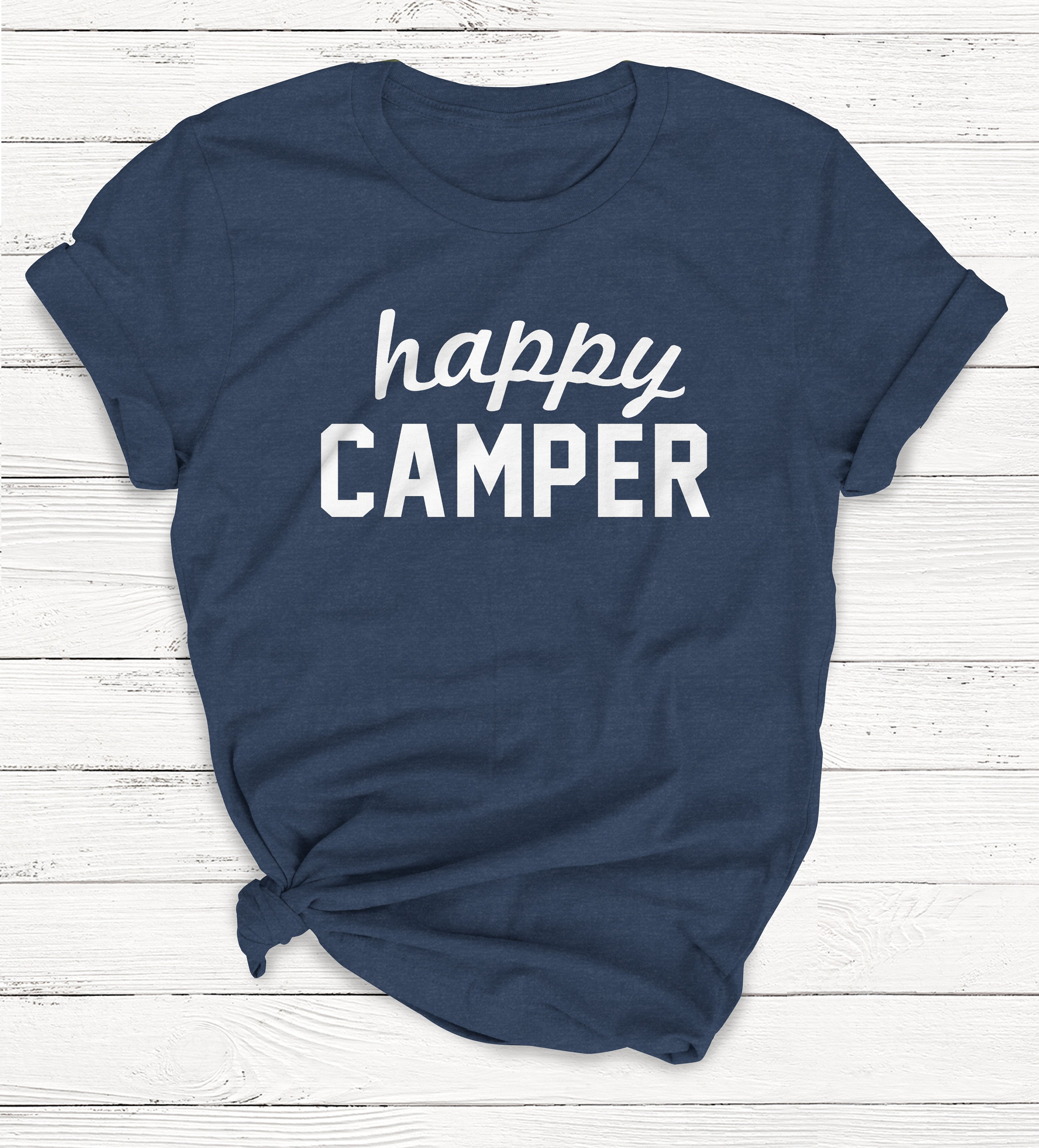Happy Camper Shirt Camping Shirt Outdoor Summer | Etsy