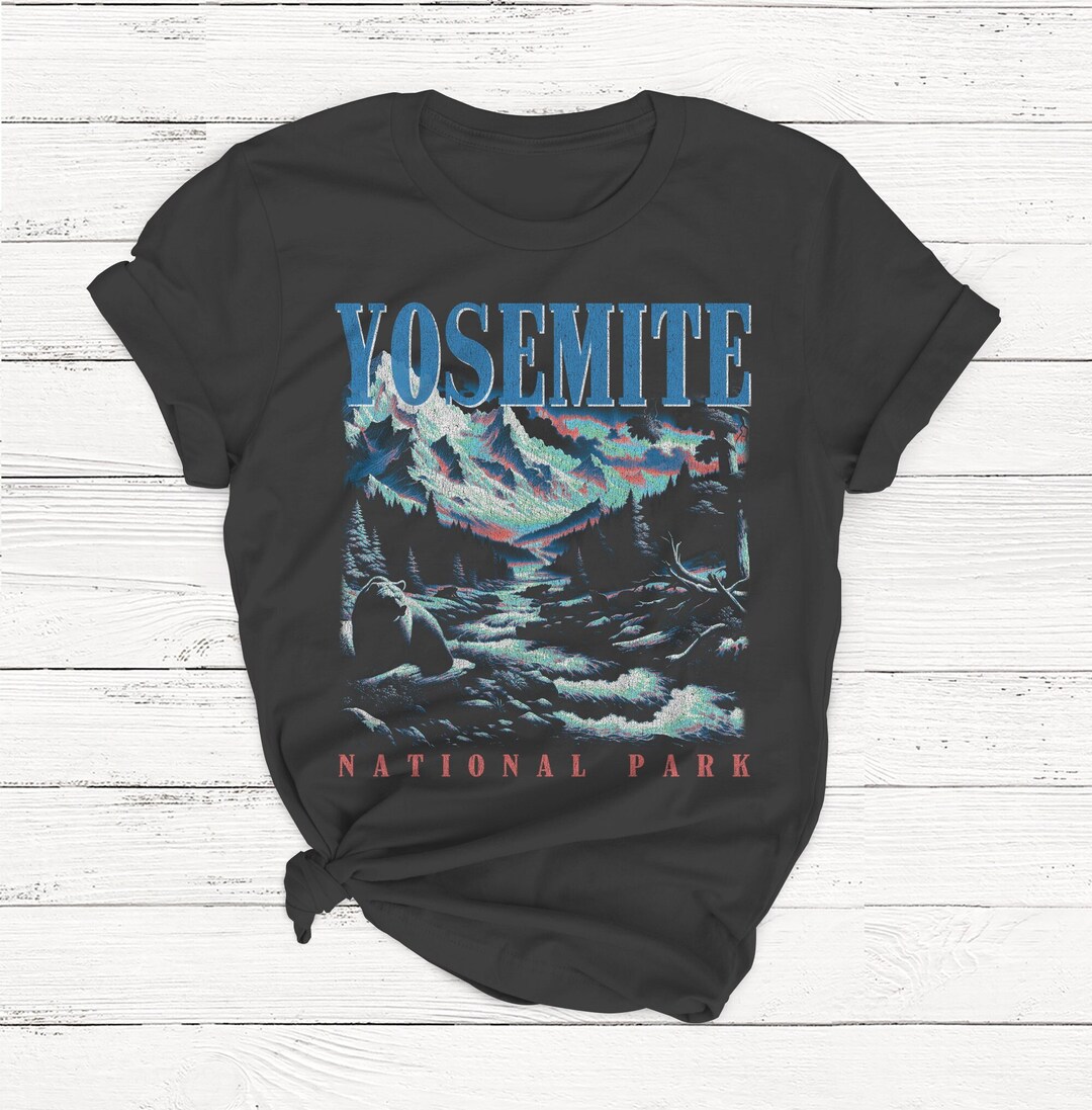 Retro Yosemite National Park Shirt, 90s Camping Trip Tee - Etsy