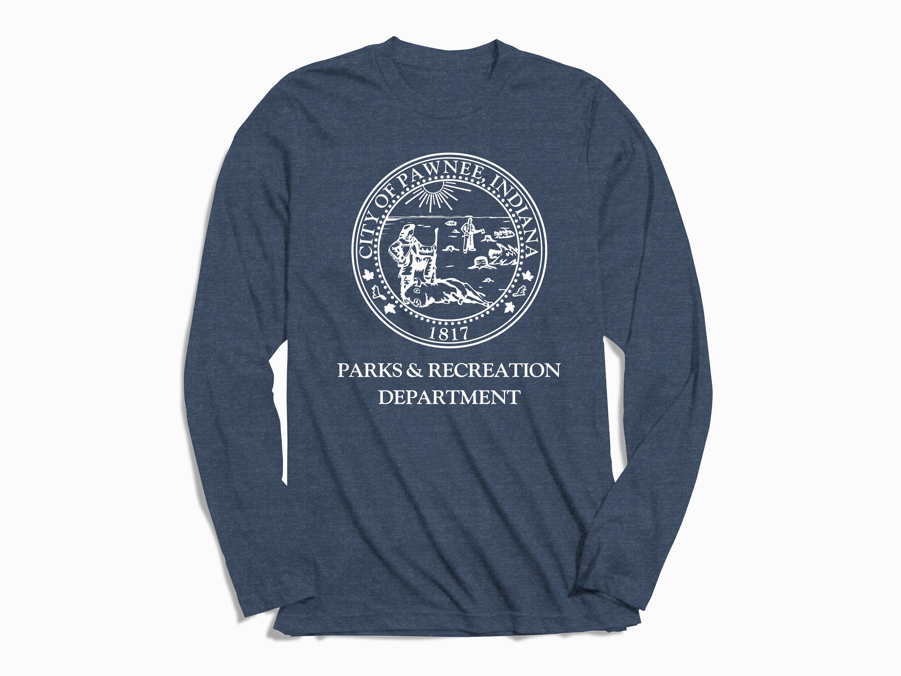 Parks and Rec Long Sleeve Pawnee Symbol Long Sleeve Pawnee | Etsy