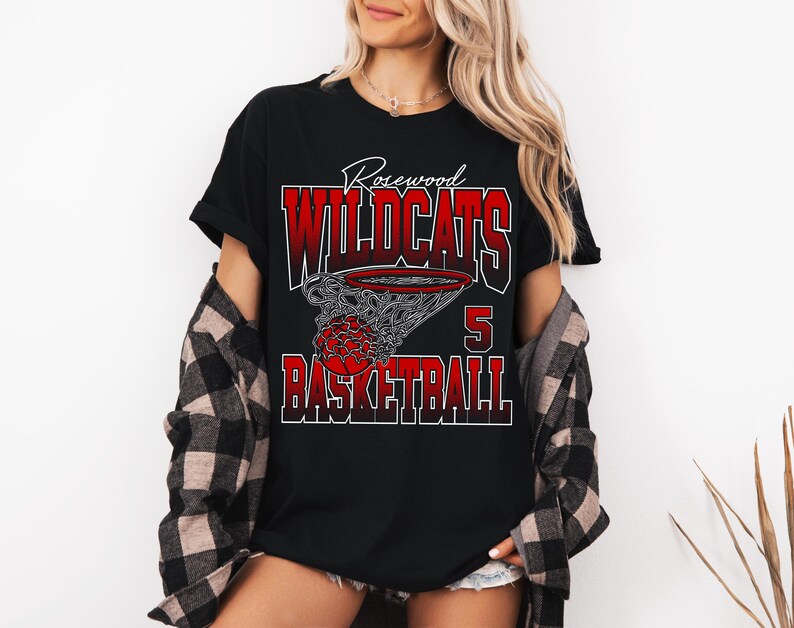 Retro Custom Basketball Shirt, Personalized Basketball Team Shirt, 90's ...
