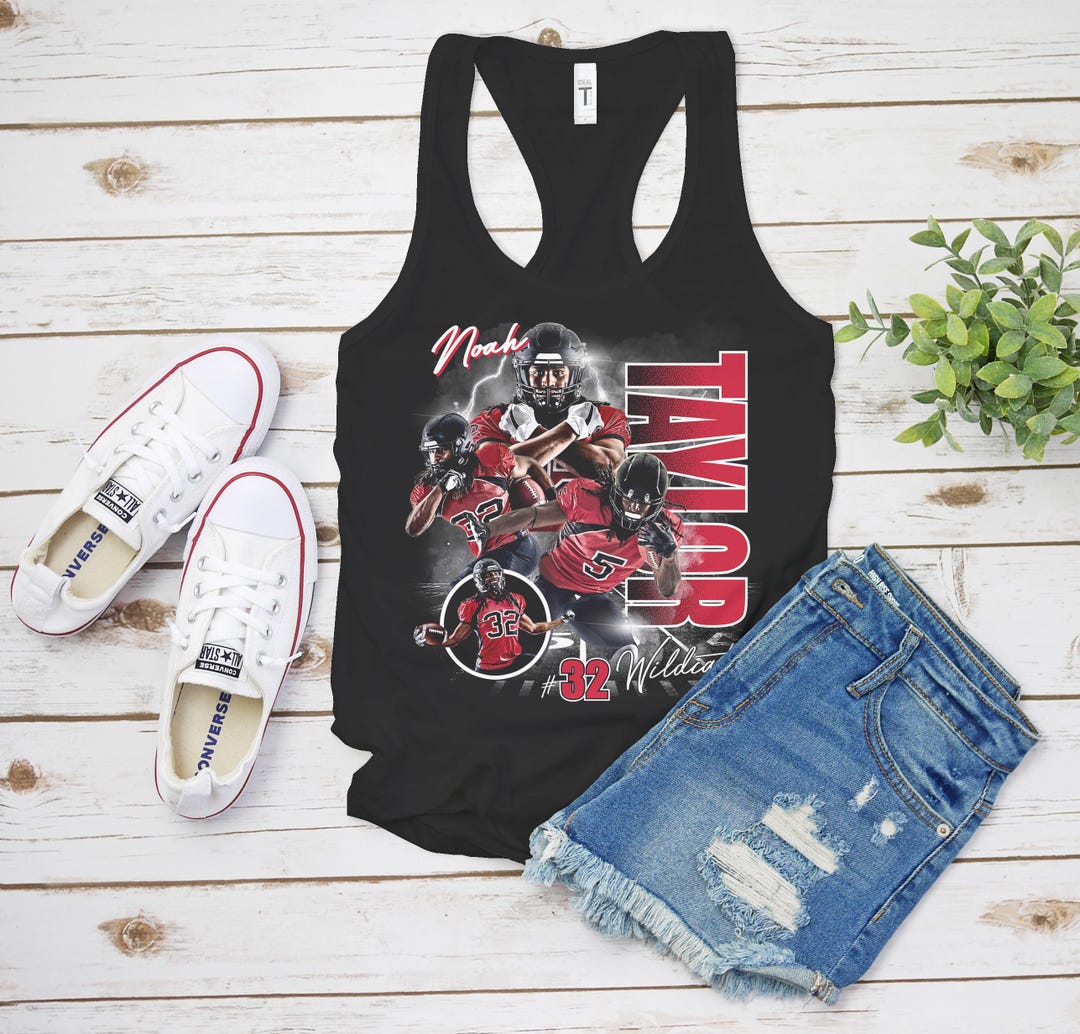 Custom Football Tank Top, Custom Player Tank Top, Custom Team Tank ...