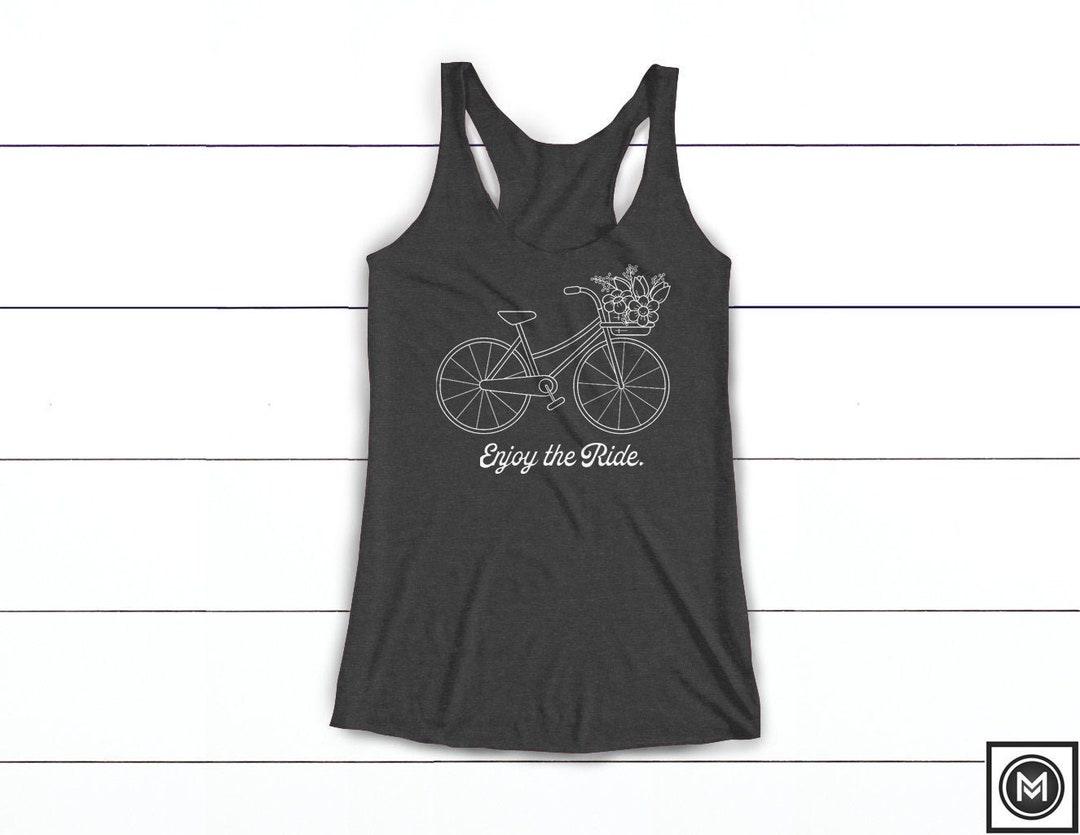 Enjoy the Ride Tank Top, Ride, Bike Tank Top, Bicycle Tank Top, Bike ...