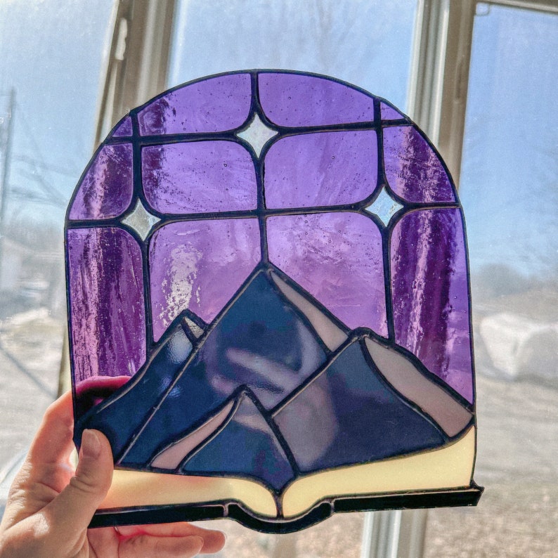 ACOTAR Velaris Stained Glass Mountains PATTERN - Etsy