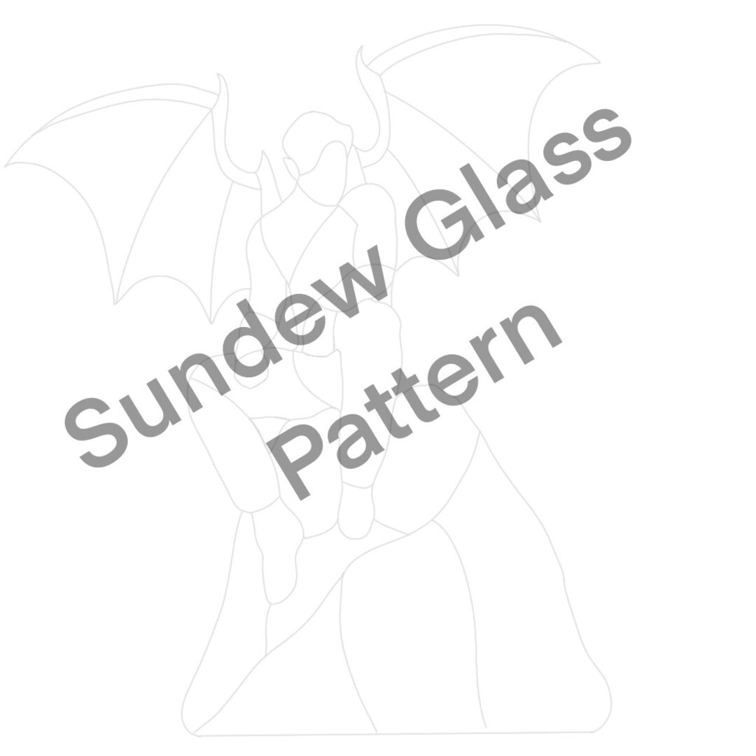 ACOTAR Rhysand Stained Glass PATTERN - Etsy