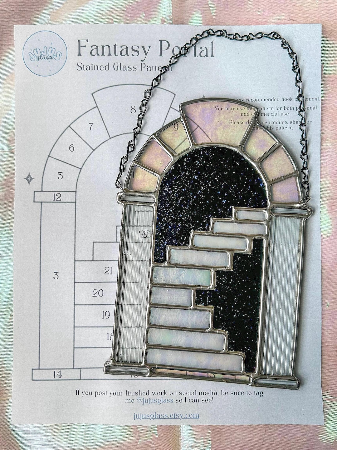 Digital Pattern Fantasy Portal | Stained Glass Pattern - Etsy