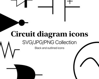 Electrical schematic svg - Etsy México