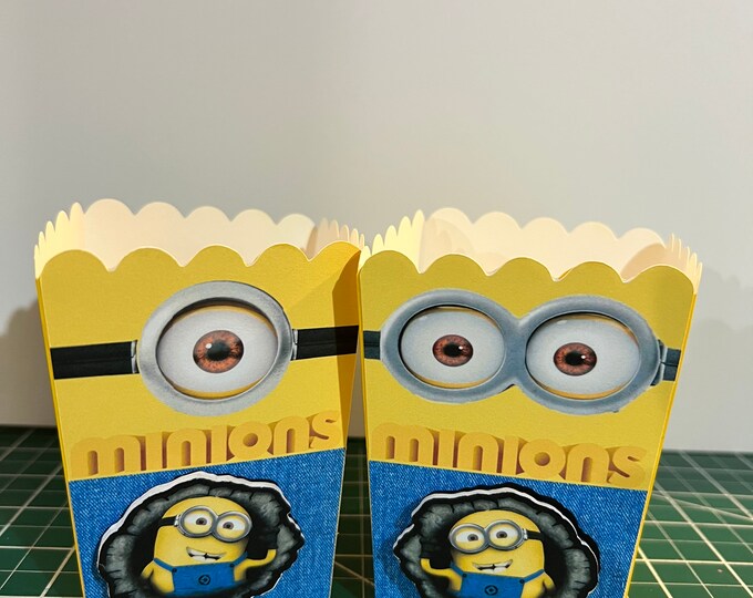 Minion Popcorn/treat Boxes - Etsy