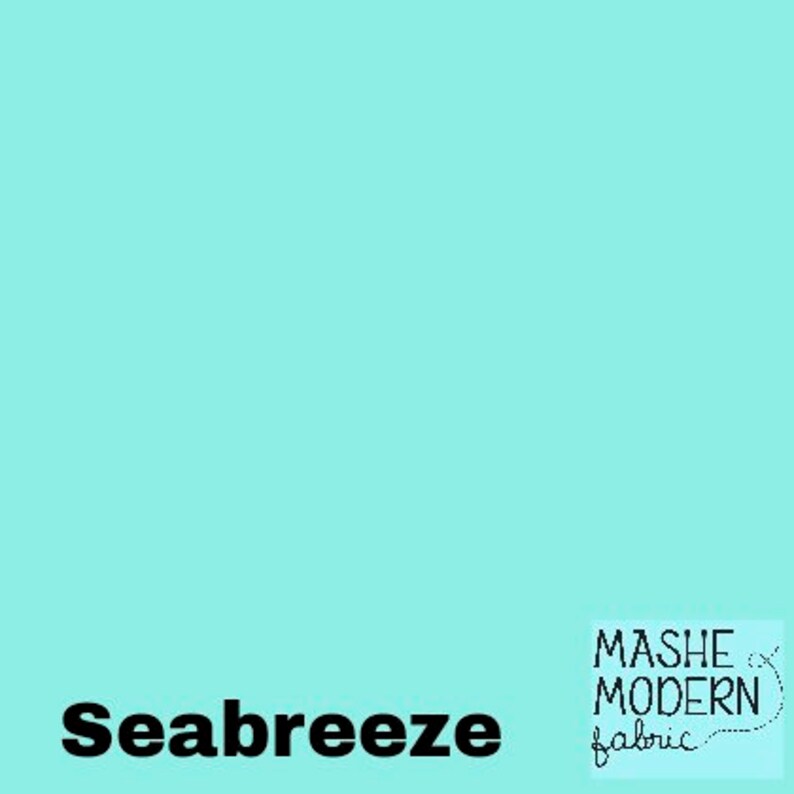 Tula Pink Seabreeze Blue Aqua Designer Essential Solids Fabric | Etsy