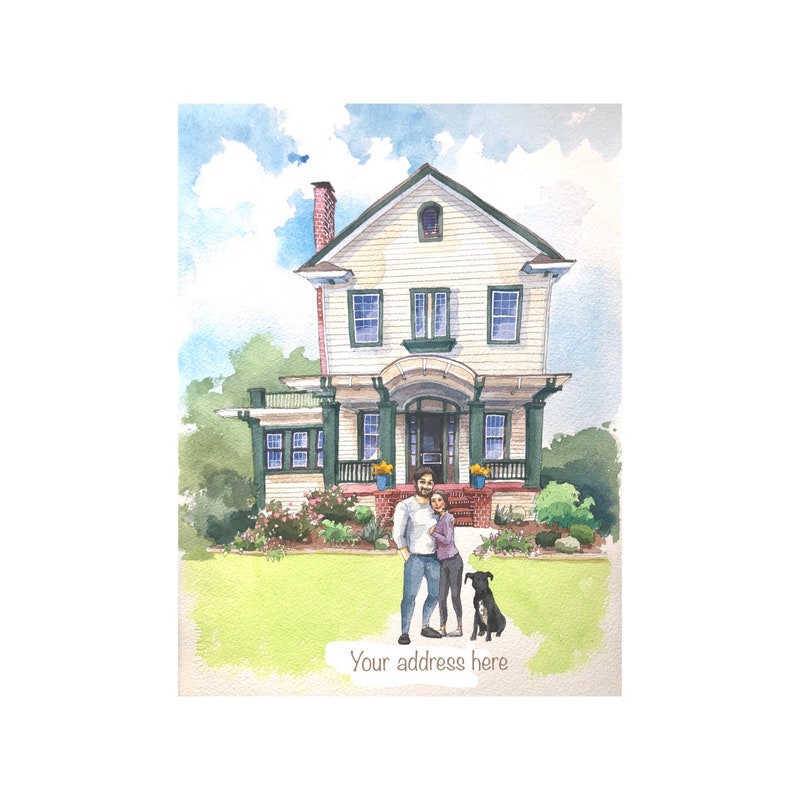 Custom House Portrait - Etsy