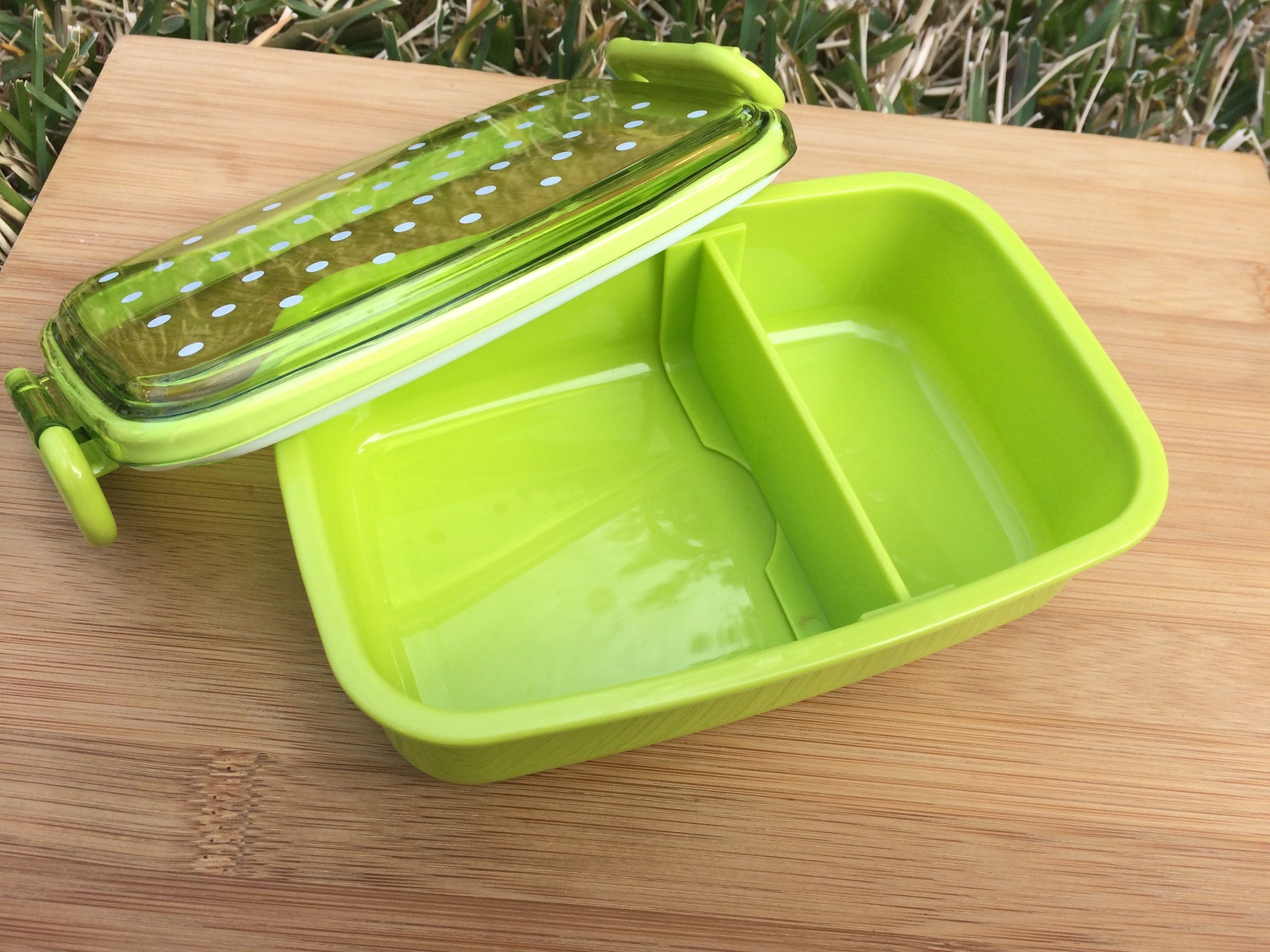 Bento Box: Japanese Style With Divider Single Stack Clip on | Etsy