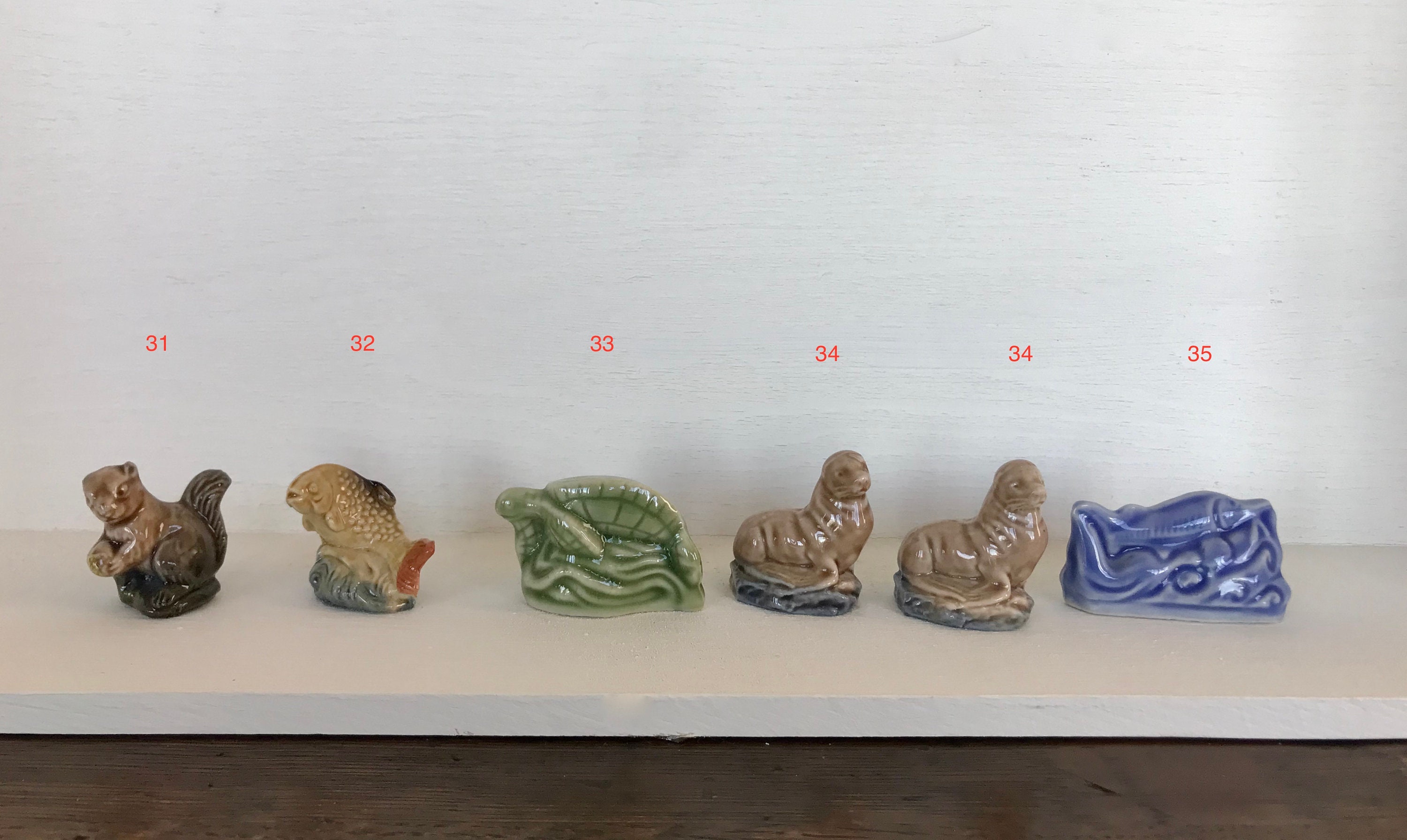 Vintage Wade Whimsies Red Rose Tea Animals | Etsy