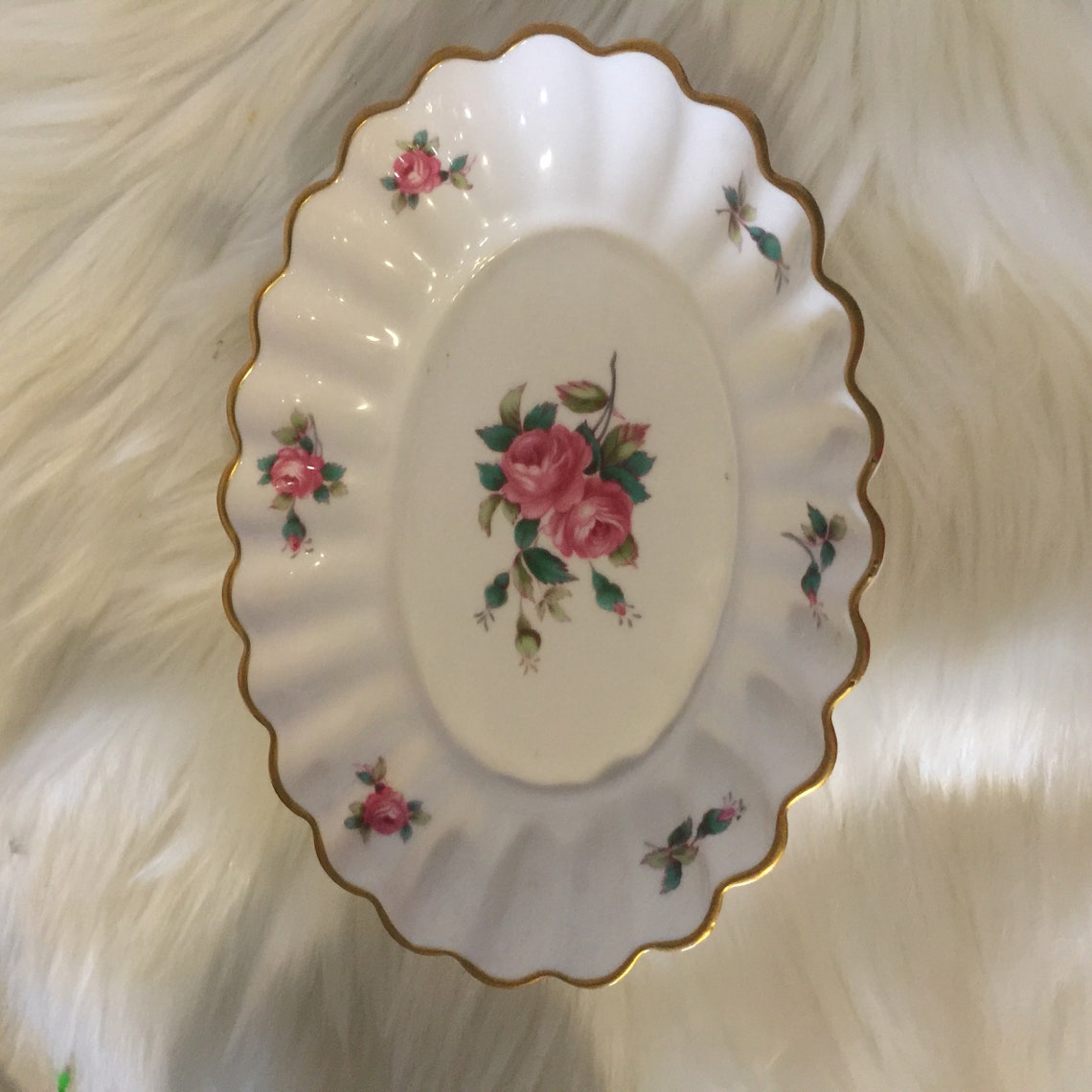 Spode Sweet Candy Dish Billingsley Rose Spray Bone China - Etsy