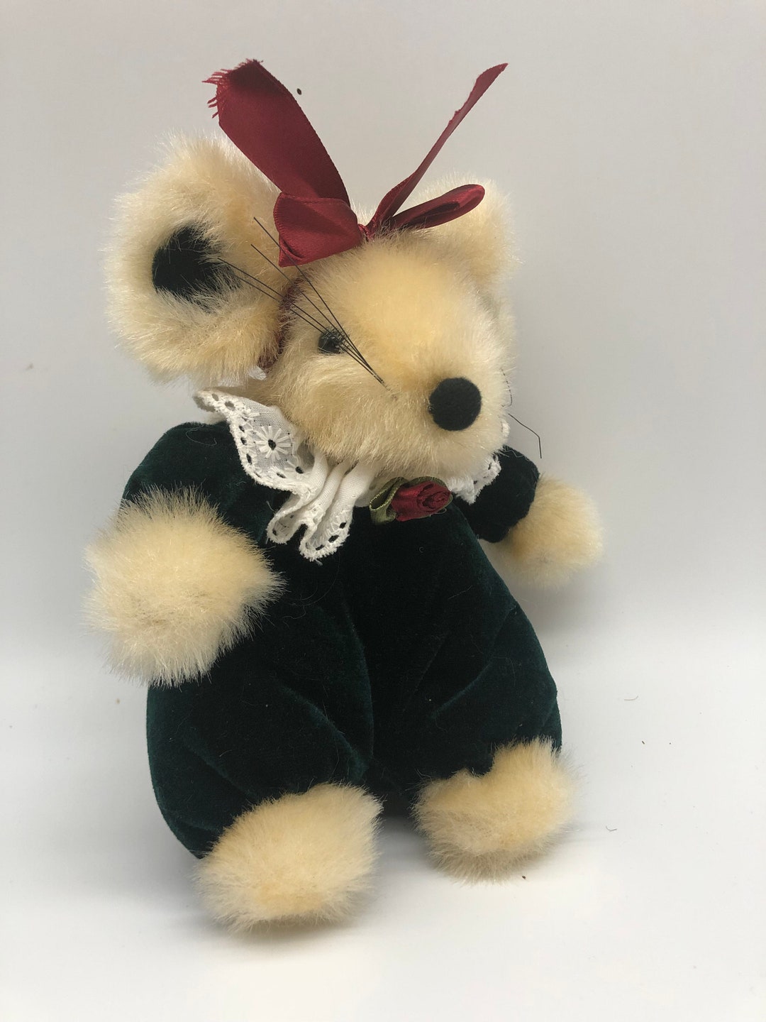 Ganz Joy the Christmas Mouse 1999 Plush 7" Velvet Outfit VTG - Etsy