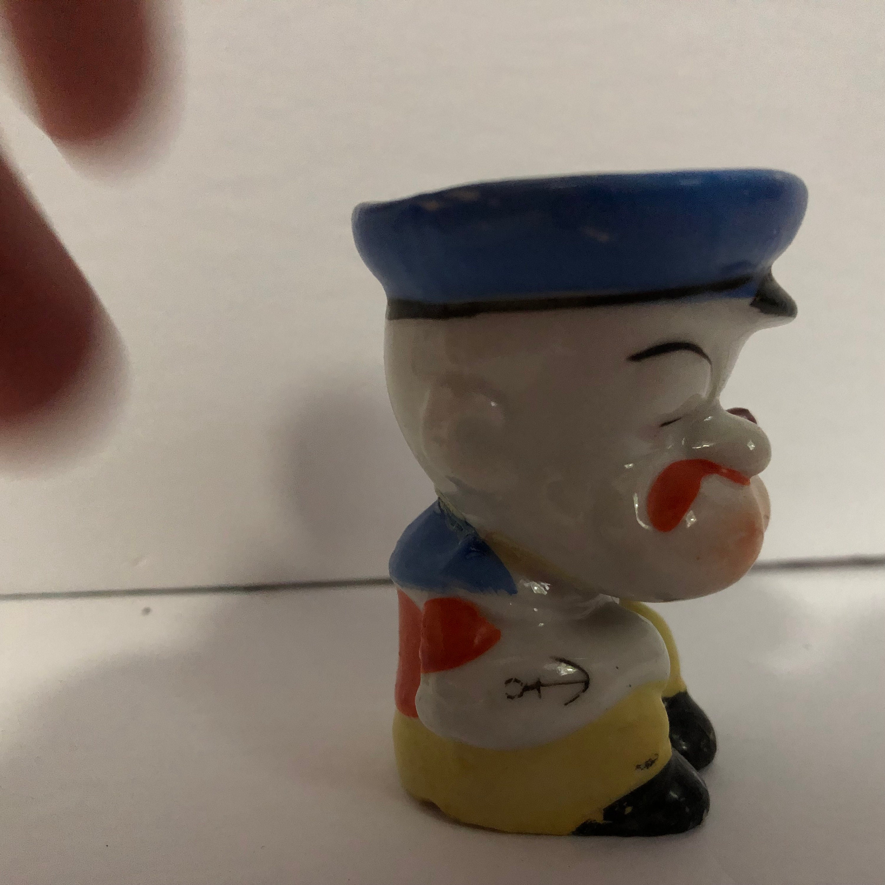 Popeye Figural Egg Cup Porcelain Japan - Etsy