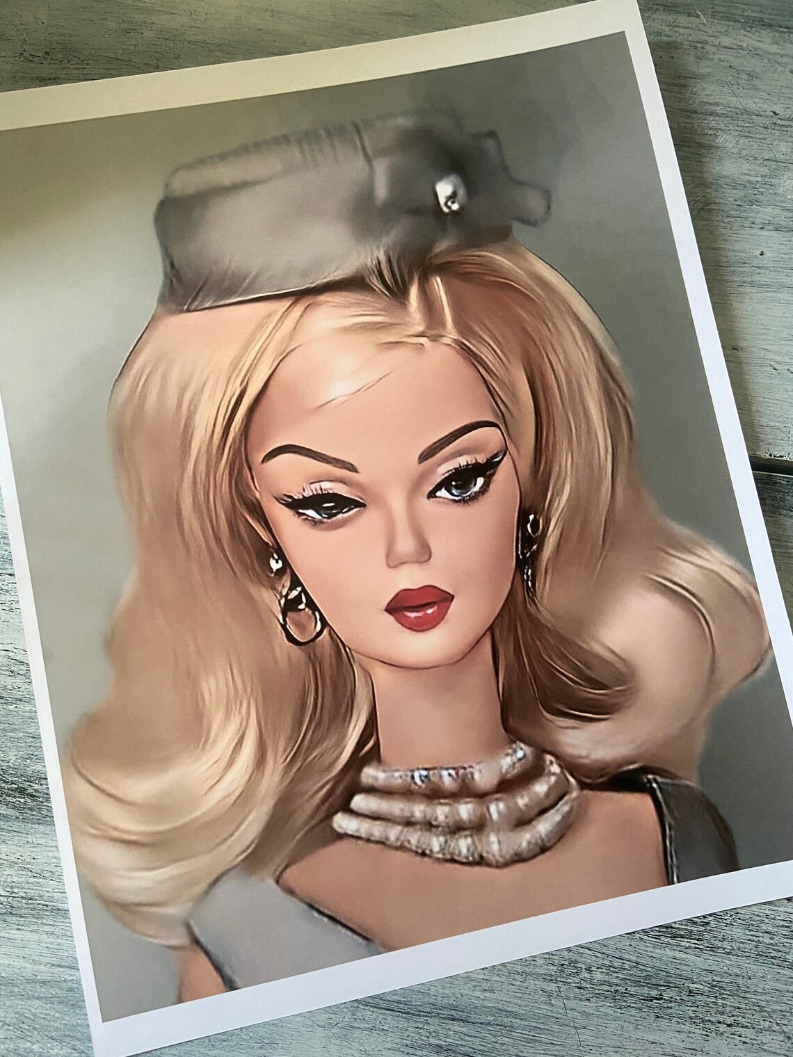 Retro Barbie Portrait Art Print 8x10 Silkstone Beauty 190A - Etsy