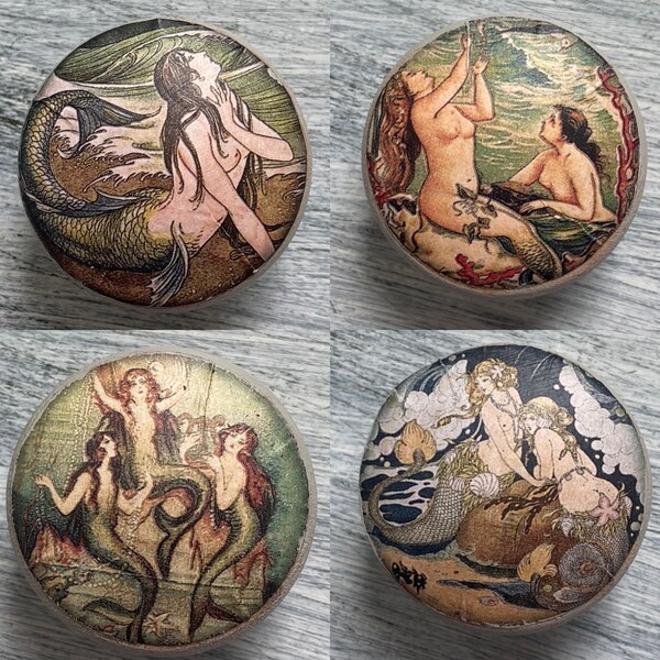 Mermaid Drawer Pull - Etsy