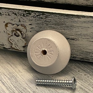 FARMHOUSE Cabinet Knobs Drawer Pulls Set of 4 : BUFFALO CHECK Black White Shabby Chic Sunflower ...