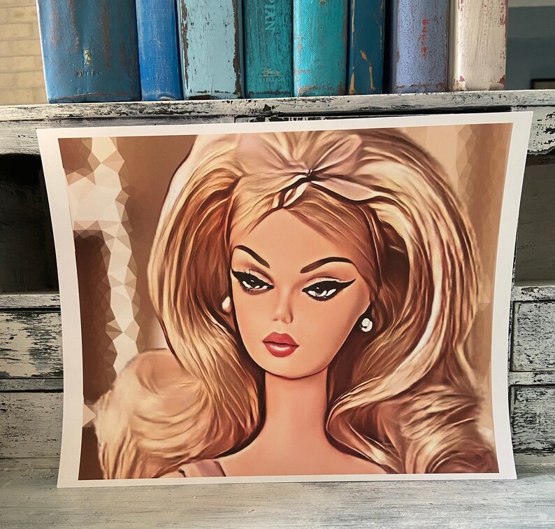Retro Barbie Portrait Art Print 8x10 Silkstone Beauty 183A - Etsy