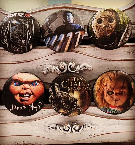 Horror Movie Theme Cabinet Knobs Drawer Pulls Set of 6 - Etsy