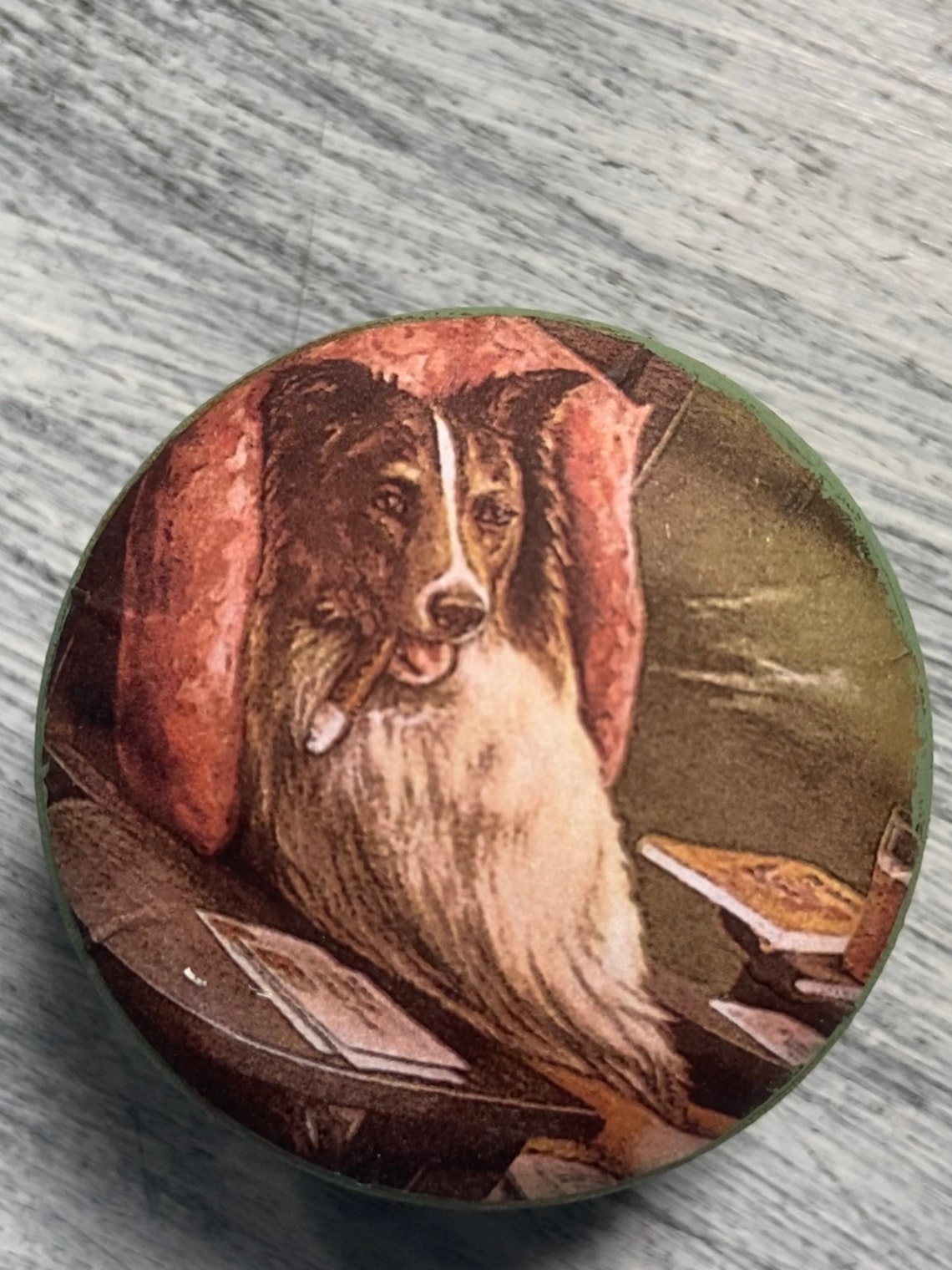 Whimsical Vintage Dogs Cabinet Knobs Drawer Pulls - Shabby Rustic Set ...