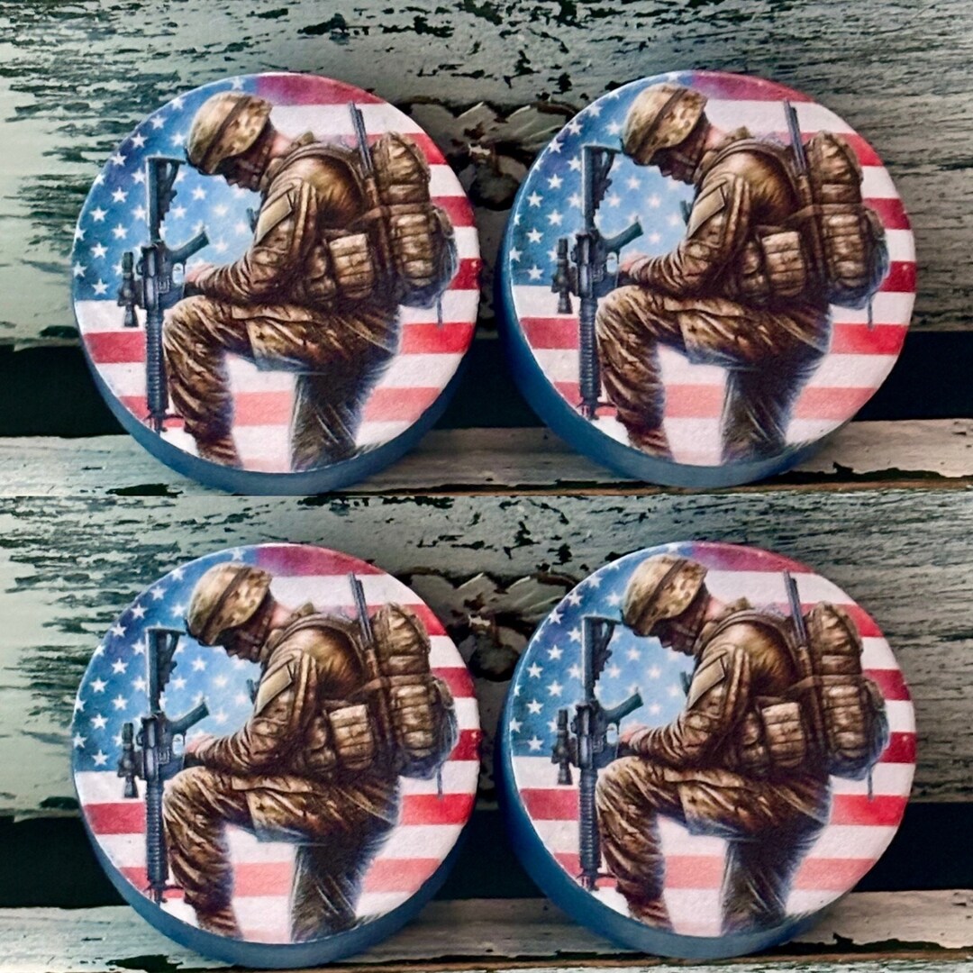 Army Military Warrior Cabinet Knobs Drawer Pulls Set of 4- Farmhouse ...