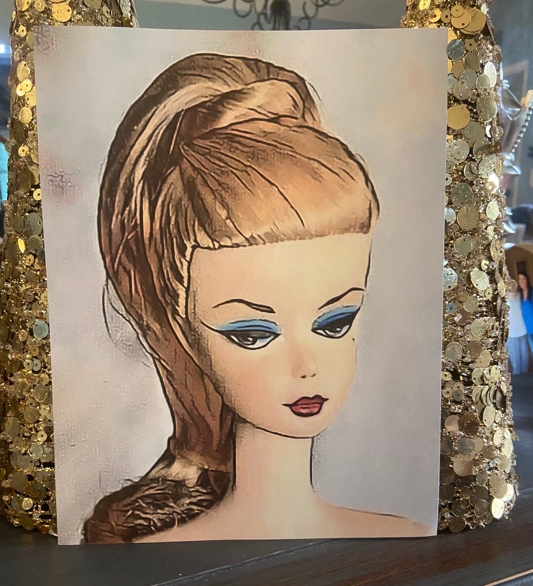 Retro Barbie Portrait Art Print 8x10 117a - Etsy