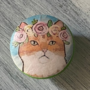 CATS Cabinet Knobs Drawer Pulls Kitty Cat Set of 10 Whimsical Felines ...