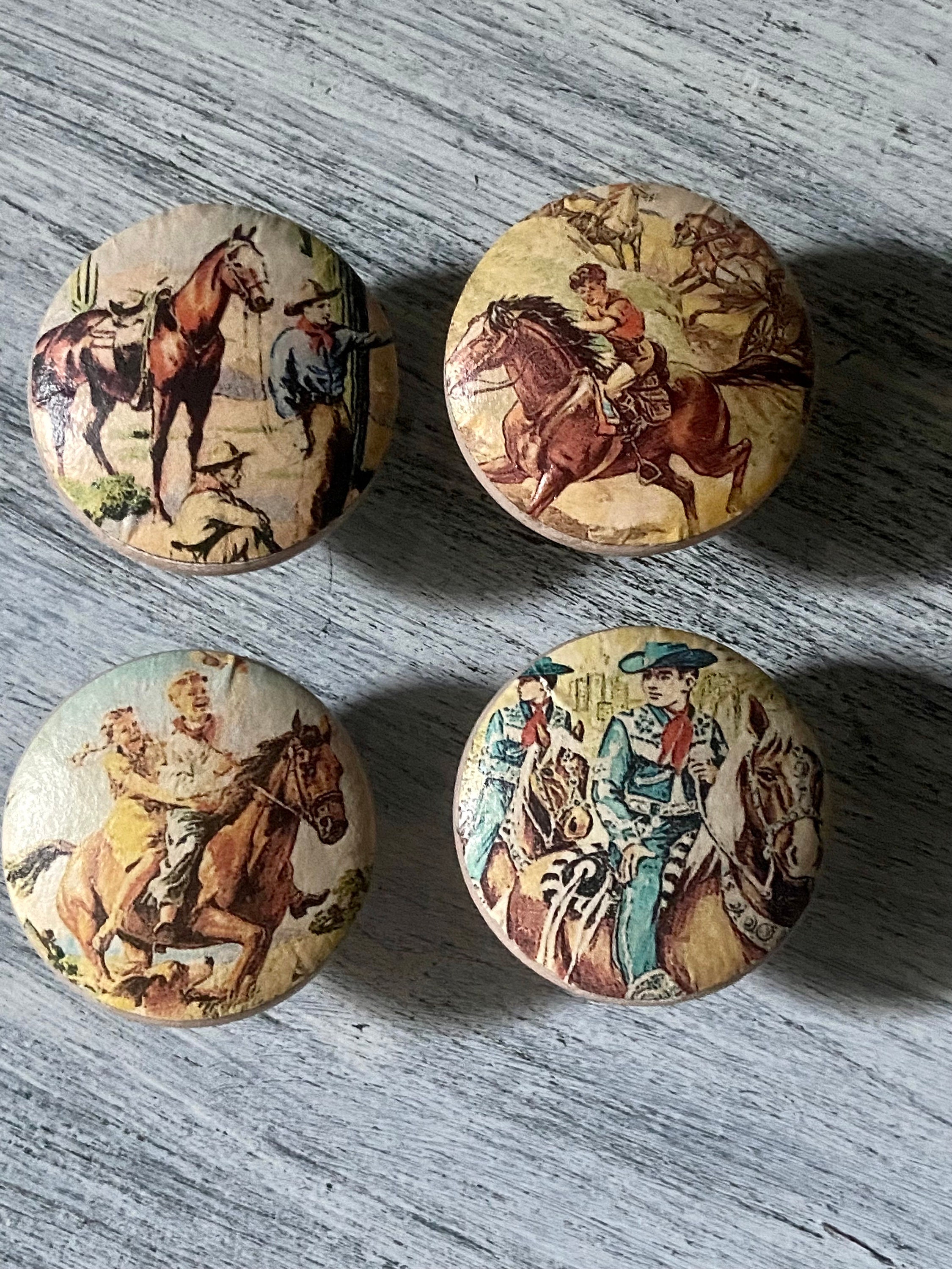Rustic Ranch Wooden Cabinet Knobs – Cowboy Storyteller Theme - Etsy