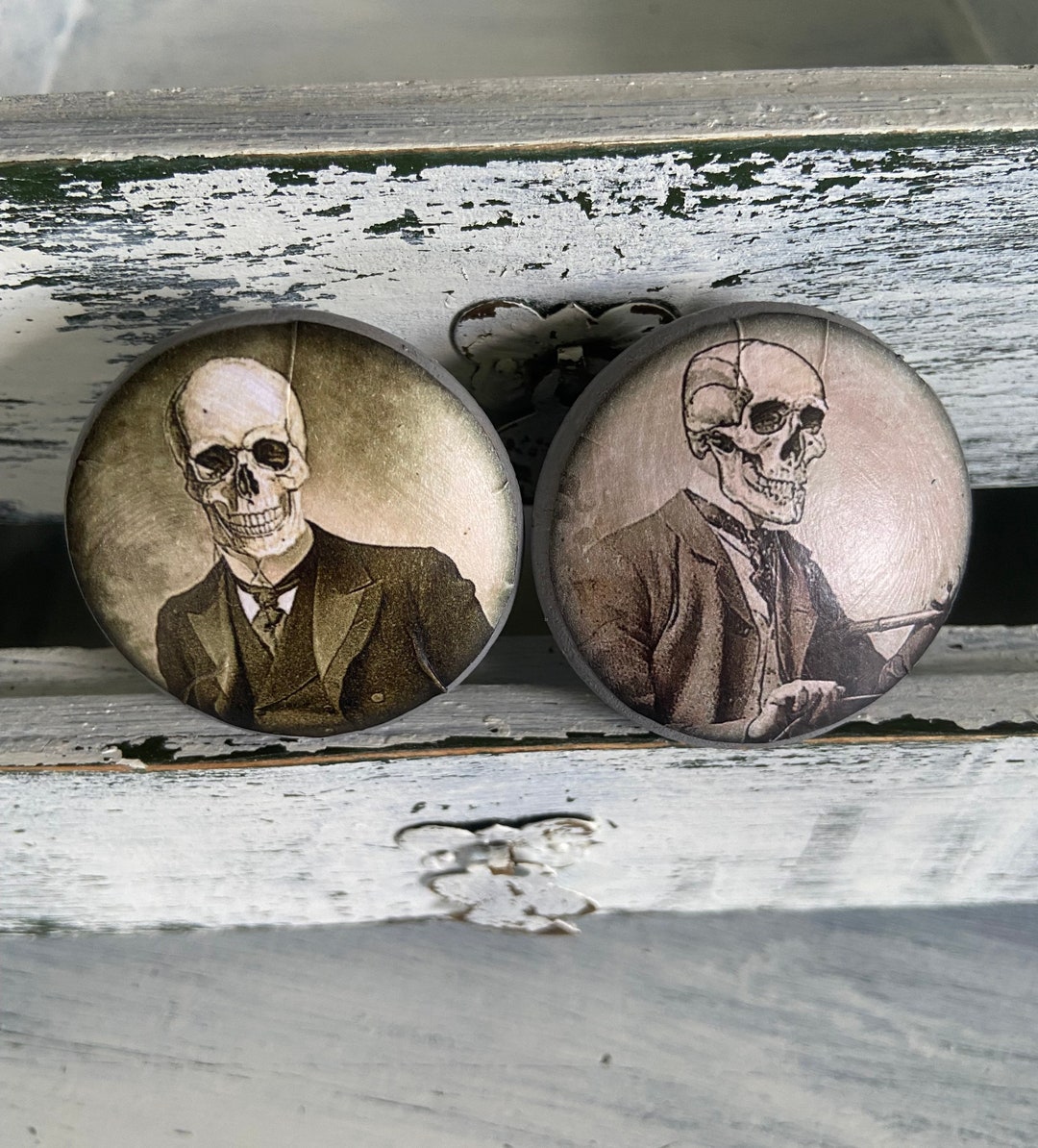 Gothic Gentleman Skeleton Skull Cabinet Knobs Drawer Pulls - Etsy