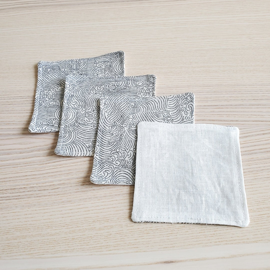 Modern Coaster| Dotted Waves Ivory Coaster| Japanese Fabric Coaster ...