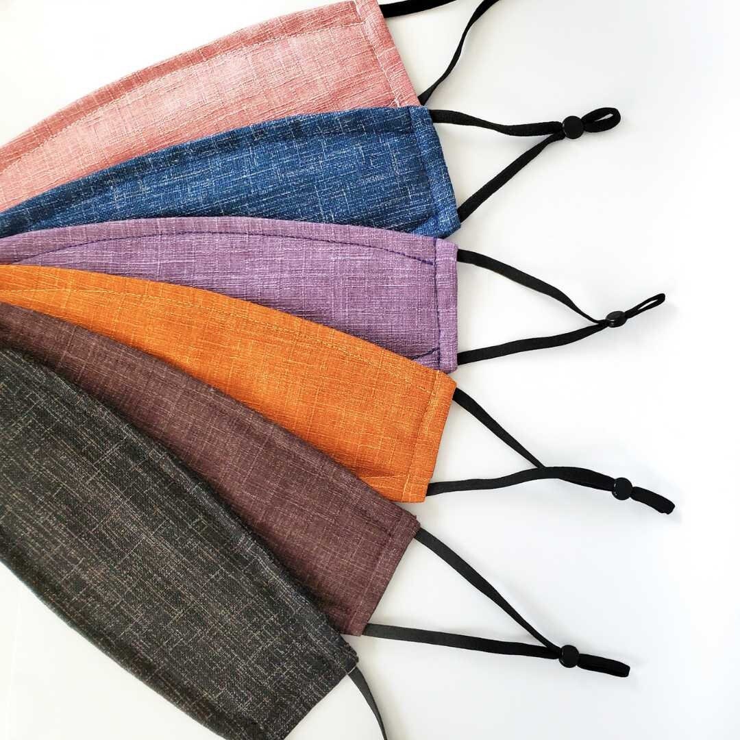 3D Origami Face Mask | Crosshatch (6 Colors) | Japanese Textiles ...