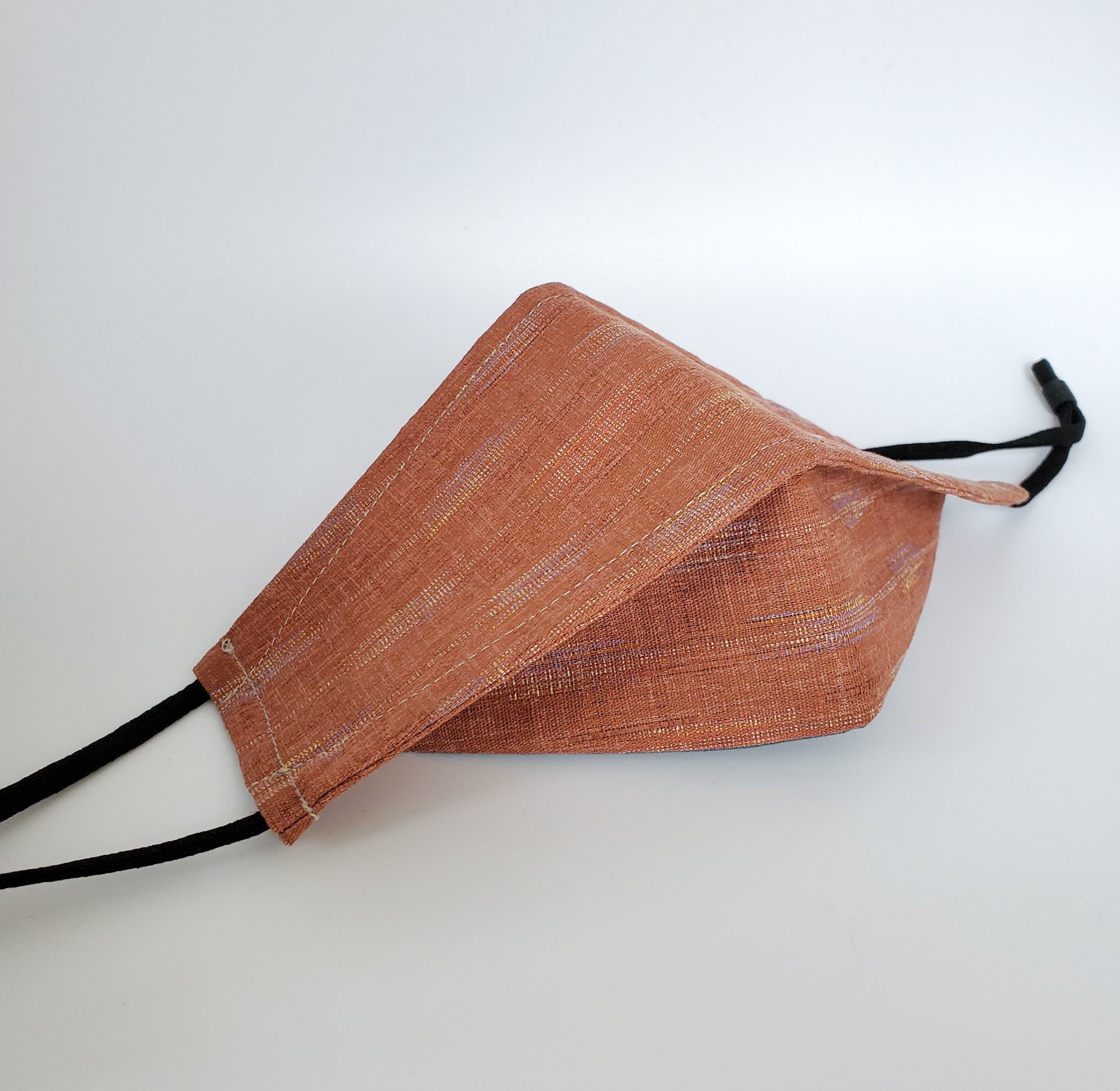 Origami Mask Japanese Dobby Arrows Terra Cotta | Etsy