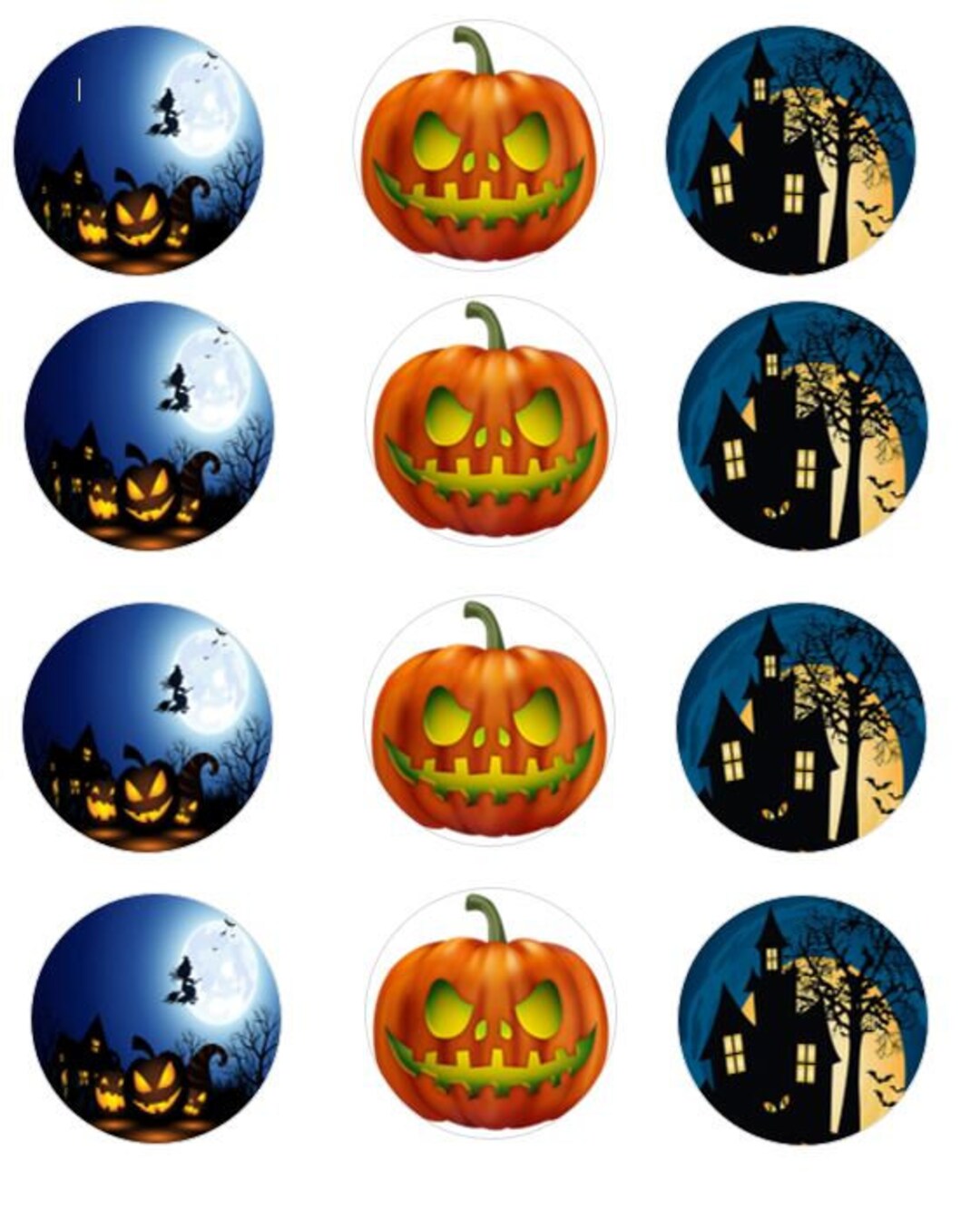 Halloween Scary Edible Sheet - Etsy