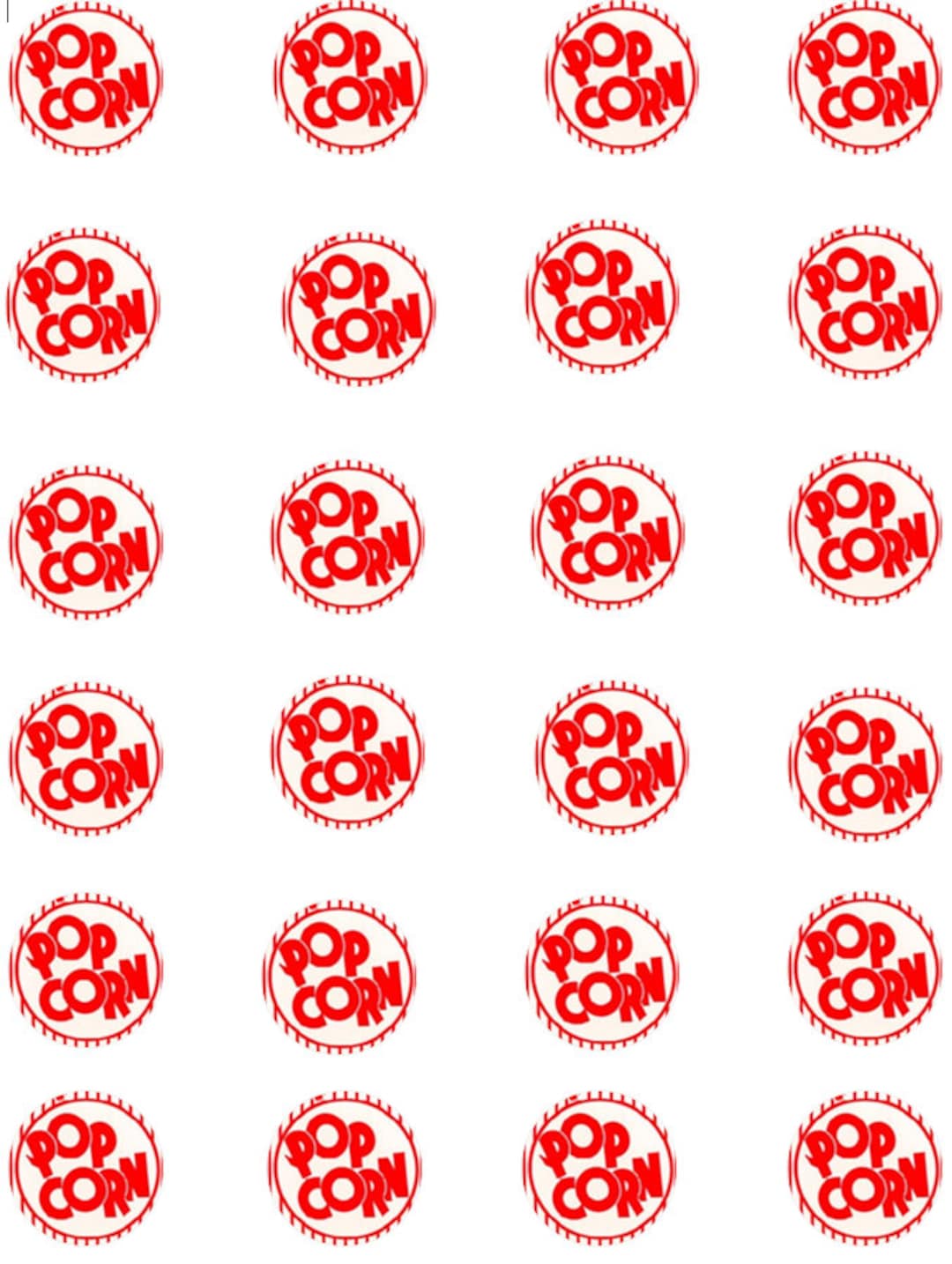 Custom Popcorn Edible Sheet - Etsy