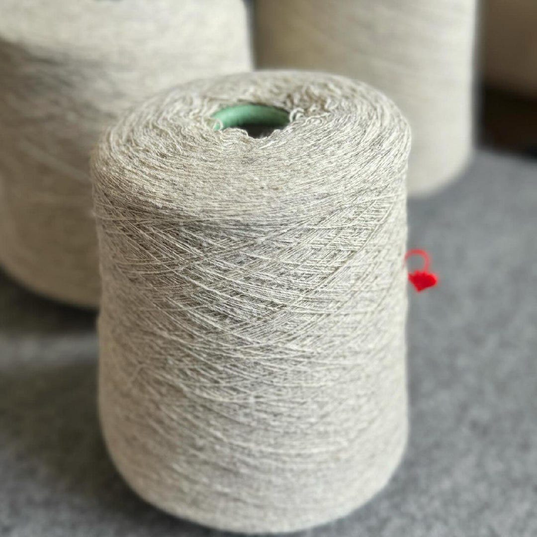 Yak Wool Tweed Yarn on Cone, Yak Wool, Natural Mongolian Yak Yarn ...
