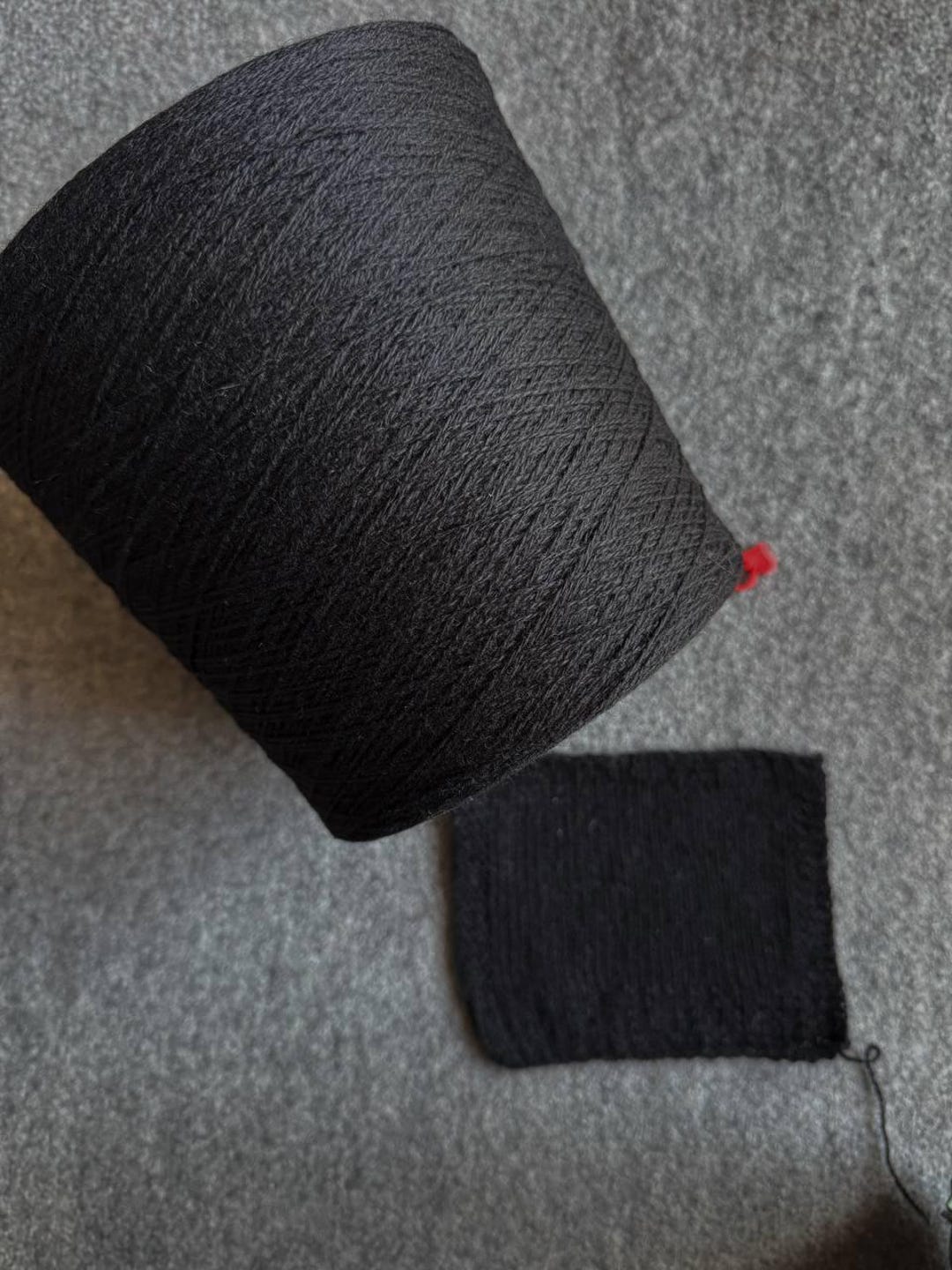 Black Cashmere Yarn on Cone, 2/13 Cashmere Yarn, Machine Knitting Yarn ...