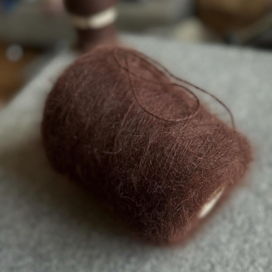 80% Angora Rabbit, Chocolate Brown, Fluffy Yarn, per 425 Gram Cone - Etsy