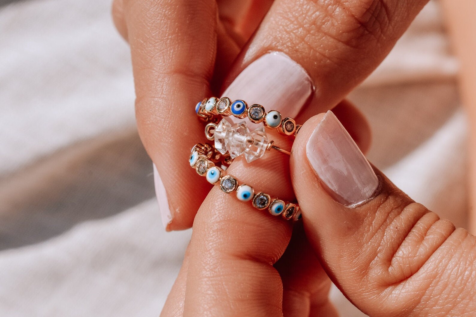 Cute Evil Eye Ring Adjustable Ring Multiple Turkish Eye - Etsy