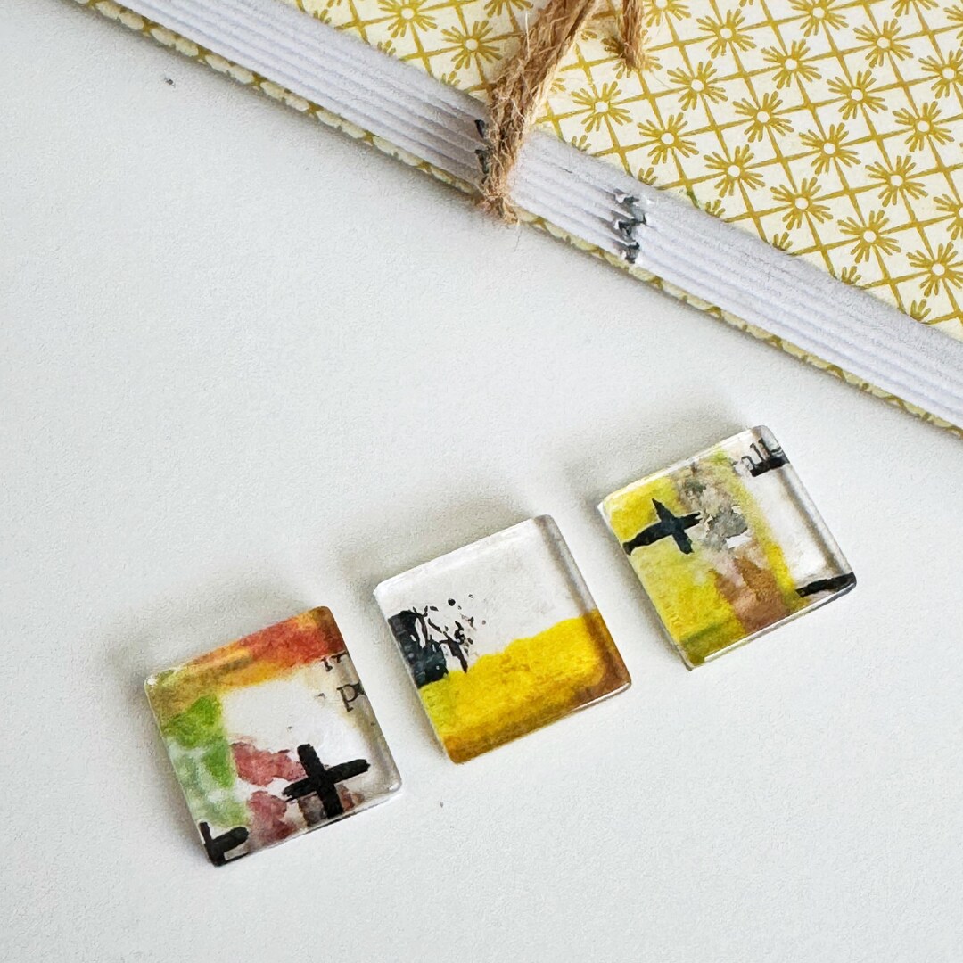 Fridge Refrigerator Handmade Magnet Set, Mini Art, Housewarming Gifts ...
