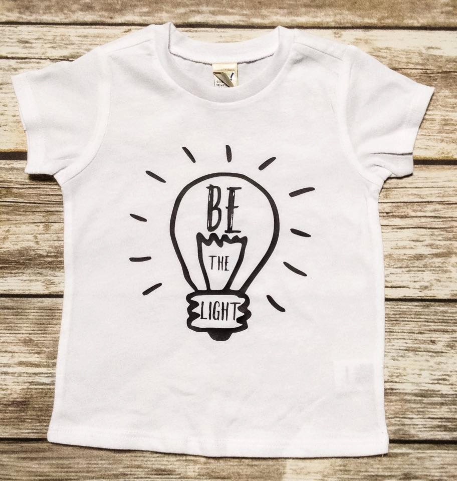 Kids Shirt Toddler Shirt Christian Shirt Be the Light | Etsy
